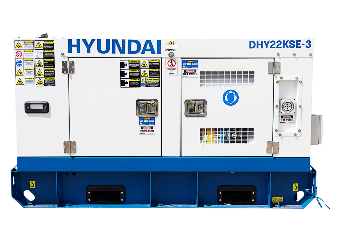 Hyundai DHY22KSE 22kVA Diesel Generator – Three Phase AVR