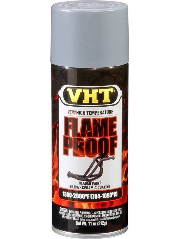 VHT Flame Proof Header and Exhaust High Heat Paint Flat Grey Primer SP